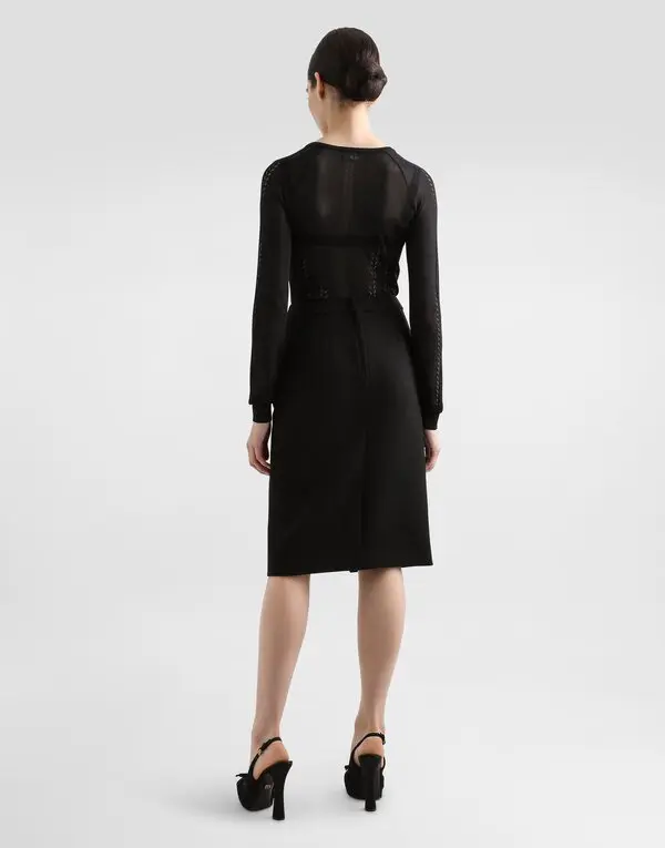 Dolce & Gabbana Silk V-neck Sweater Sweaters And Cardigans