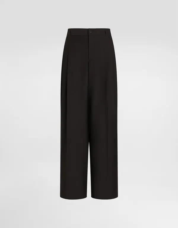 Dolce & Gabbana Wool Faille Trousers Pants And Shorts