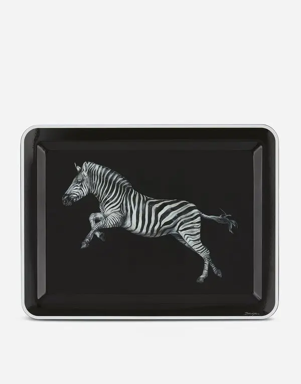 Dolce & Gabbana Wooden Tray Large Rectangular