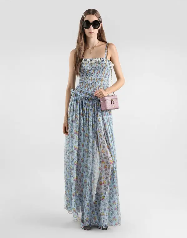 Dolce & Gabbana Floral-print Chiffon Maxi Dress