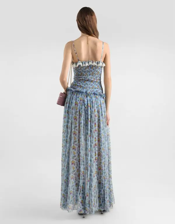 Dolce & Gabbana Floral-print Chiffon Maxi Dress