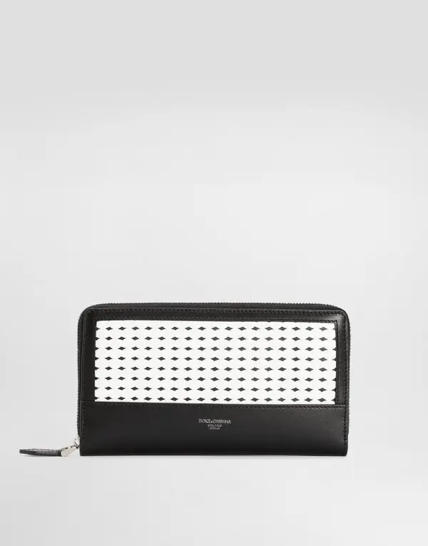 Dolce & Gabbana Woven Plongé Calfskin Wallet Wallets And Small Leather Goods Multi-colored - Multicolor