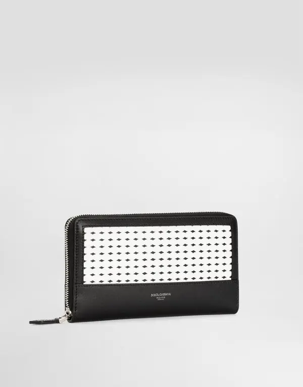 Dolce & Gabbana Woven Plongé Calfskin Wallet Wallets And Small Leather Goods Multi-colored