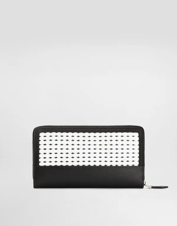 Dolce & Gabbana Woven Plongé Calfskin Wallet Wallets And Small Leather Goods Multi-colored