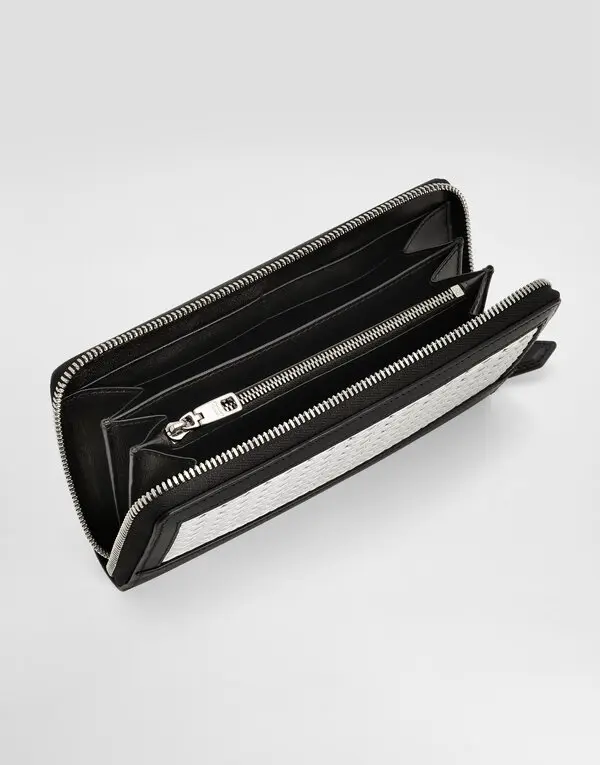 Dolce & Gabbana Woven Plongé Calfskin Wallet Wallets And Small Leather Goods Multi-colored