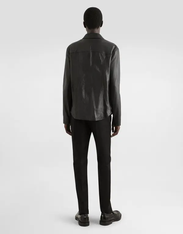Dolce & Gabbana Leather Shirt Coats And Jackets Leather