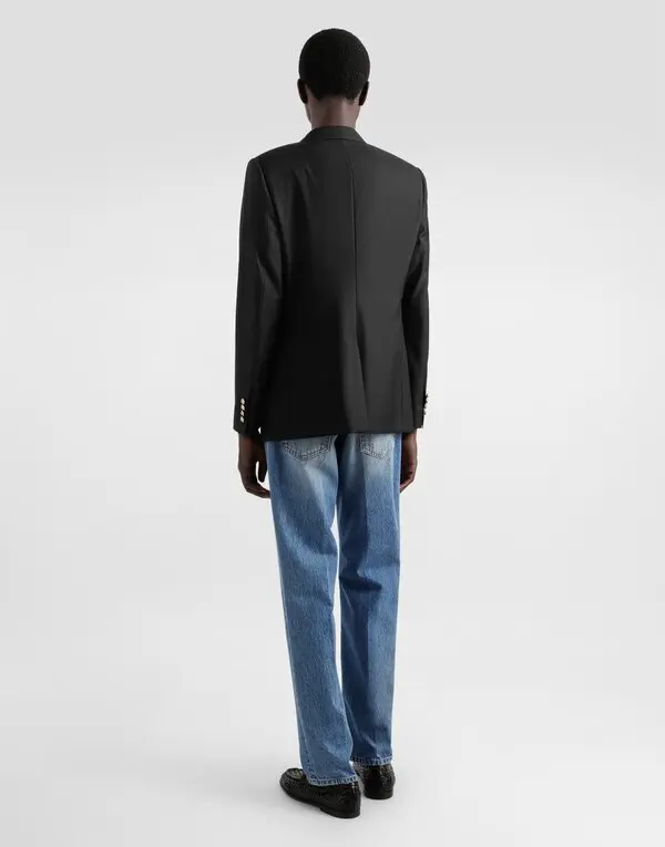 Dolce & Gabbana Single-breasted Martini-fit Jacket With Patch Suits And Blazers