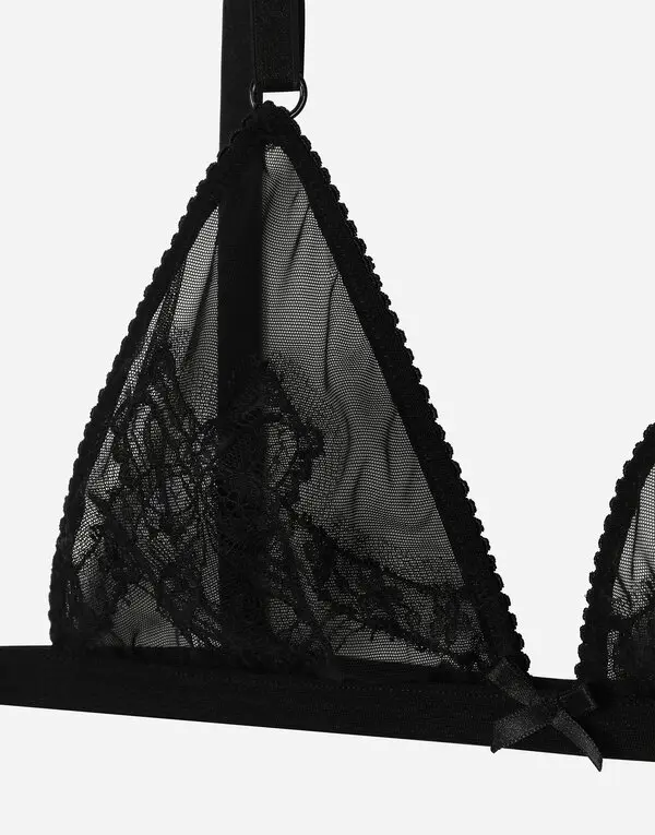 Dolce & Gabbana Lace And Tulle Soft-cup Triangle Bra Underwear