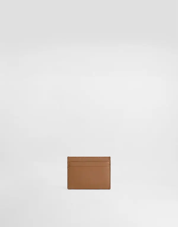 Dolce & Gabbana Woven Dg Logo Card Holder Wallets And Small Leather Goods Leather - Brown
