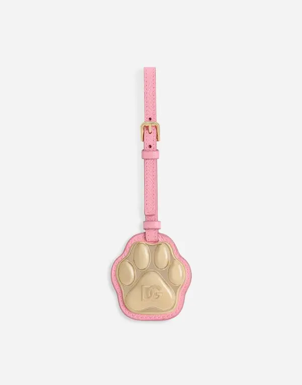Dolce & Gabbana Calfskin Charm Dog Accessories - Pink