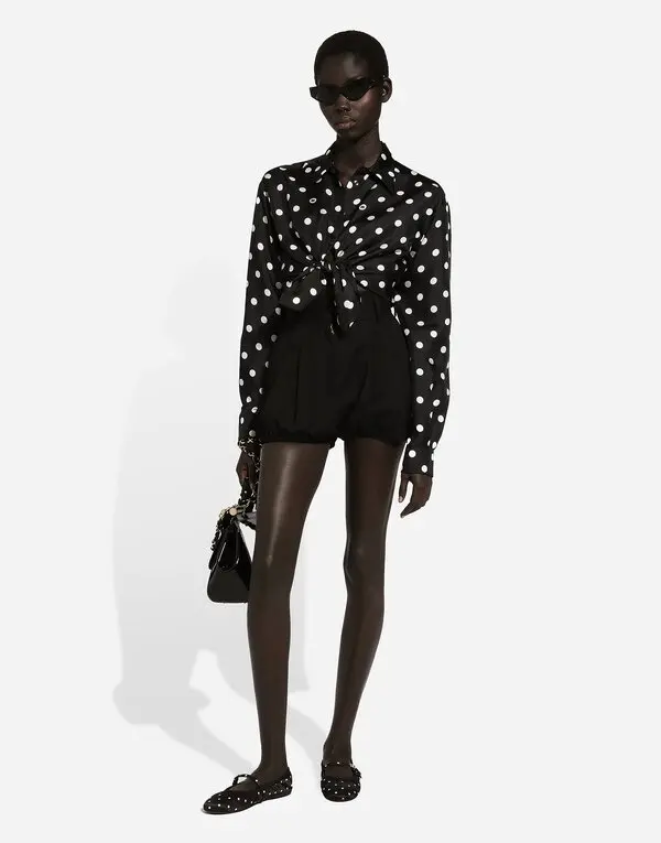 Dolce & Gabbana Cotton Balloon Shorts Pants And Shorts Cotton