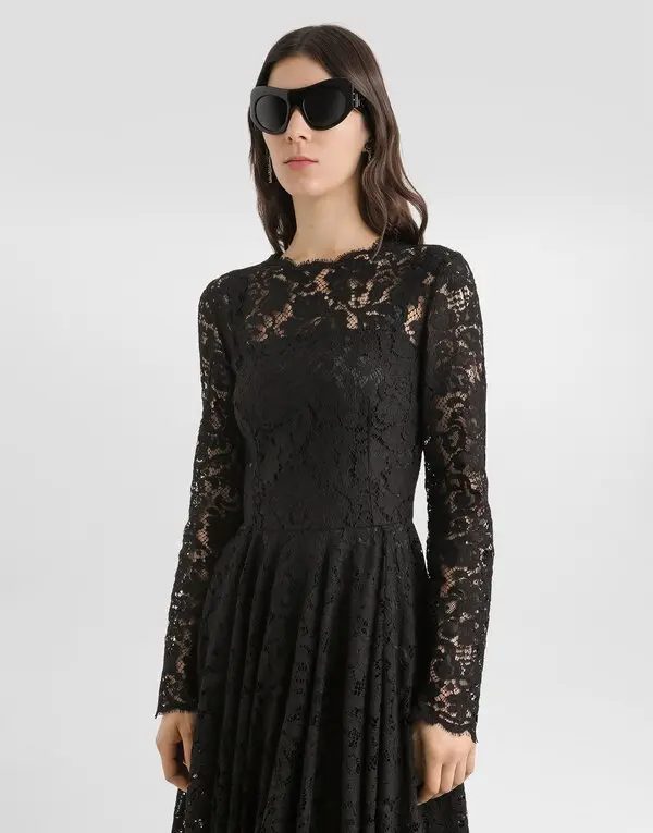 Dolce & Gabbana Lace Dress Dresses - Black