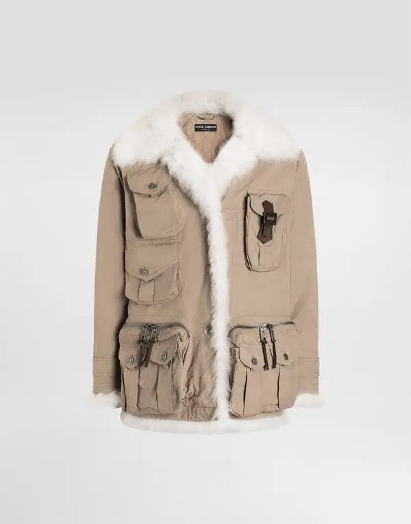 Dolce & Gabbana Waxed Faille Jacket Collection Fabric