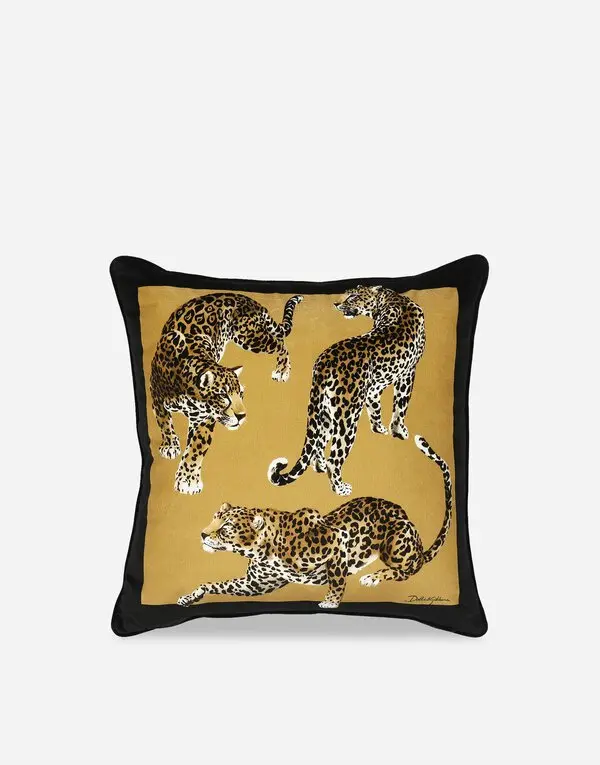 Dolce & Gabbana Velvet Cushion Medium Medium Cushions - Multicolor