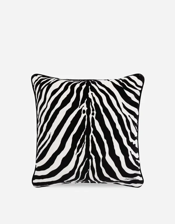 Dolce & Gabbana Velvet Cushion Medium Medium Cushions - Multicolor