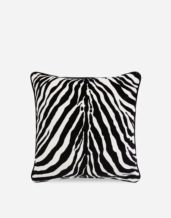 Dolce & Gabbana Velvet Cushion Medium Medium Cushions - Multicolor