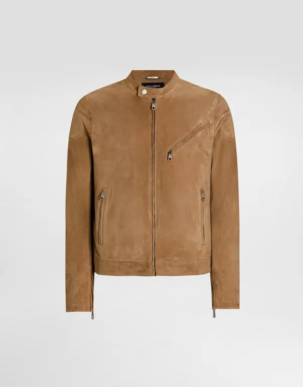 Dolce & Gabbana Lambskin Leather Jacket Coats And Jackets