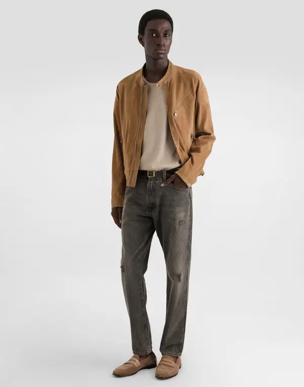 Dolce & Gabbana Lambskin Leather Jacket Coats And Jackets
