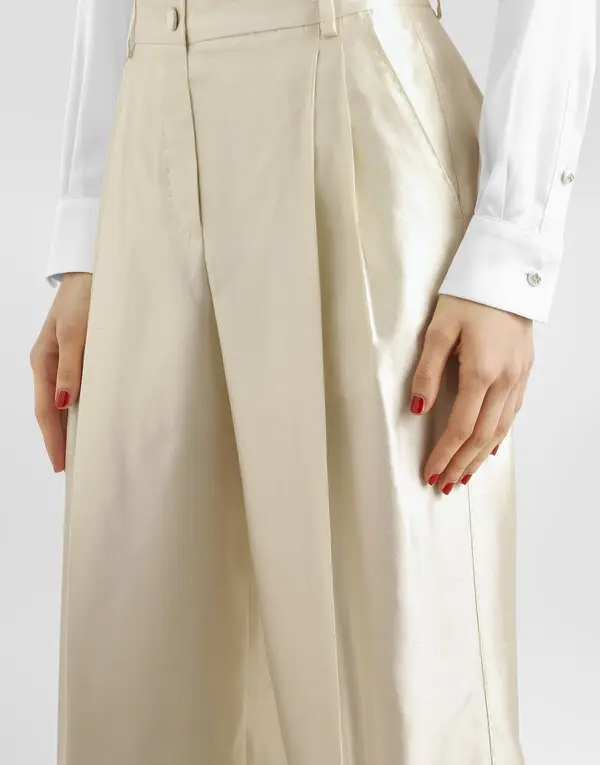 Dolce & Gabbana Mikado Silk Trousers