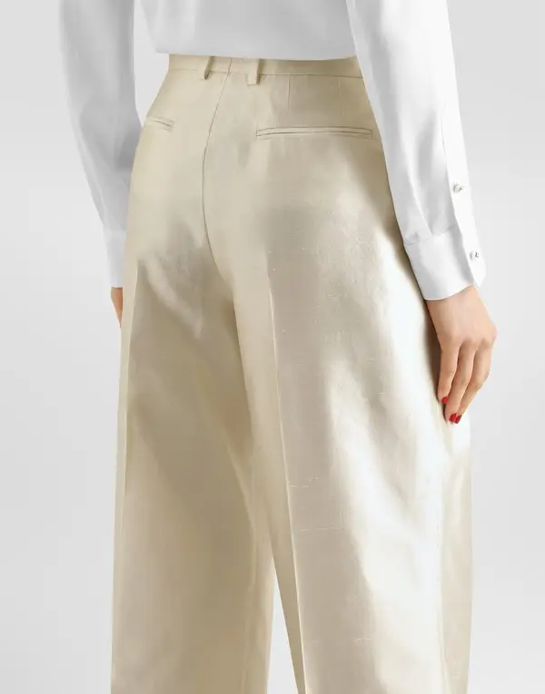Dolce & Gabbana Mikado Silk Trousers