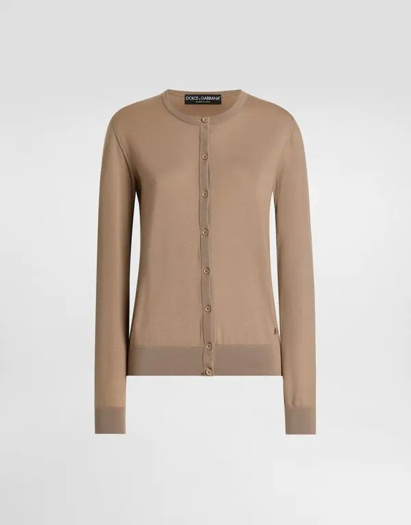 Dolce & Gabbana Cashmere Cardigan Sweaters And Cardigans - Beige