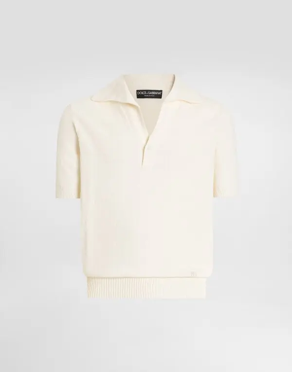 Dolce & Gabbana Cotton Blend Polo Shirt Sweaters And Cardigans