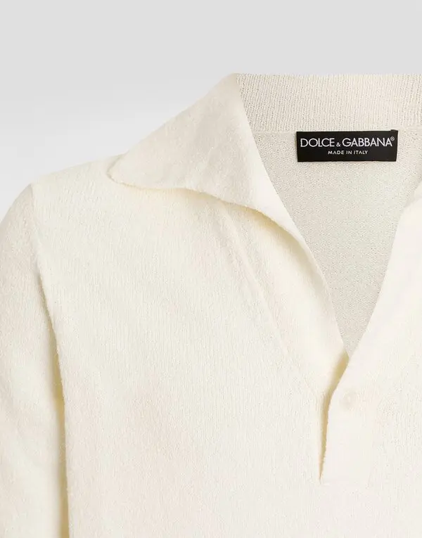 Dolce & Gabbana Cotton Blend Polo Shirt Sweaters And Cardigans