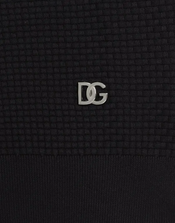 Dolce & Gabbana Cotton Polo Shirt Sweaters And Cardigans - Blue