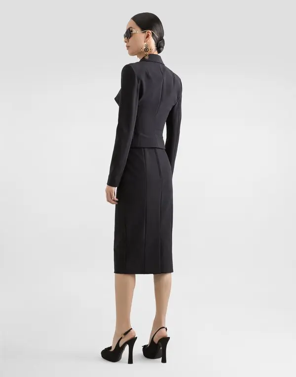 Dolce & Gabbana Technical Cady Calf-length Pencil Skirt Skirts