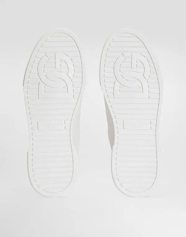 Dolce & Gabbana Portofino Light Sneaker In Calfskin Sneakers Leather - White