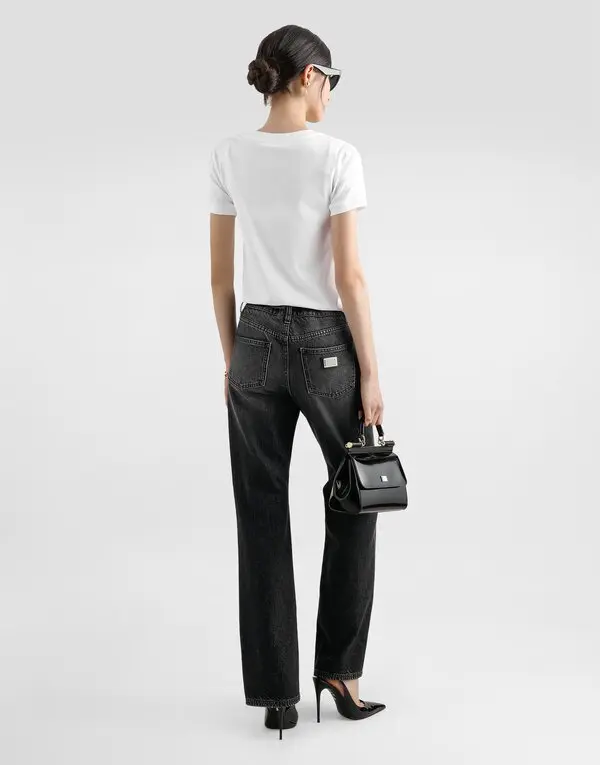 Dolce & Gabbana Flared Denim Jeans Denim And Jeans Multi-colored - Multicolor