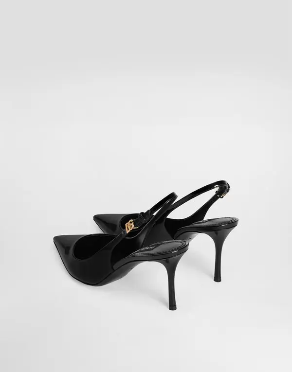 Dolce & Gabbana Slingback Pumps And Slingback Leather - Black