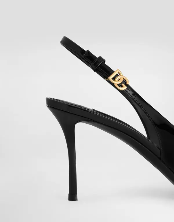 Dolce & Gabbana Slingback Pumps And Slingback Leather - Black