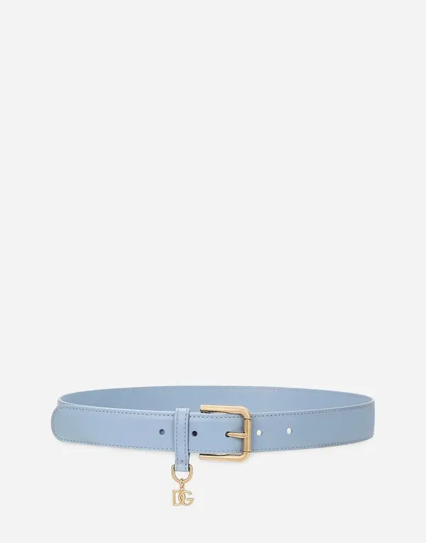 Dolce & Gabbana Dg Charm Belt Belts Leather - Light Blue