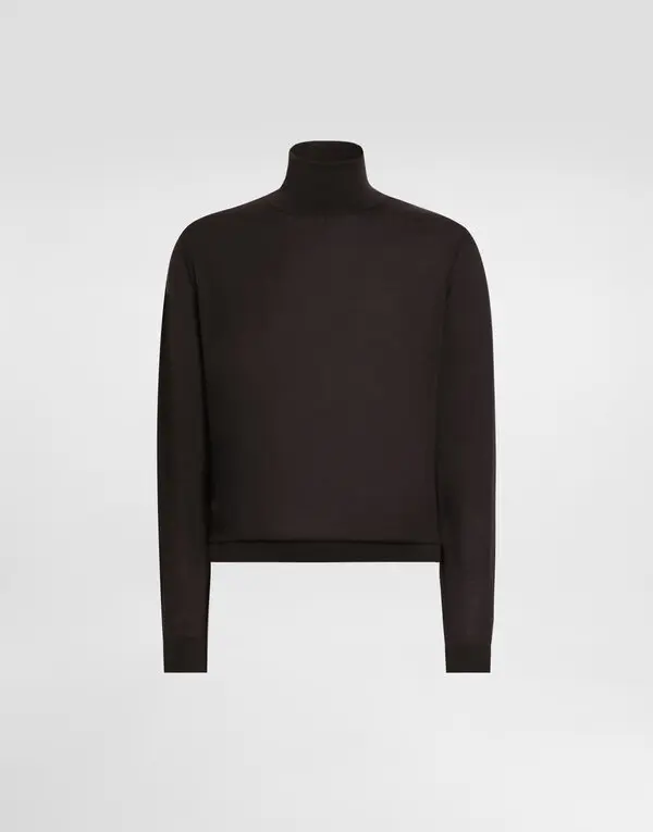 Dolce & Gabbana Cashmere Turtleneck Pullover - Brown