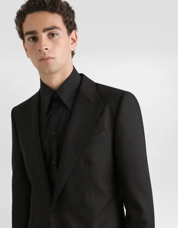 Dolce & Gabbana Single-breasted Taormina Wool Jacket Suits And Blazers
