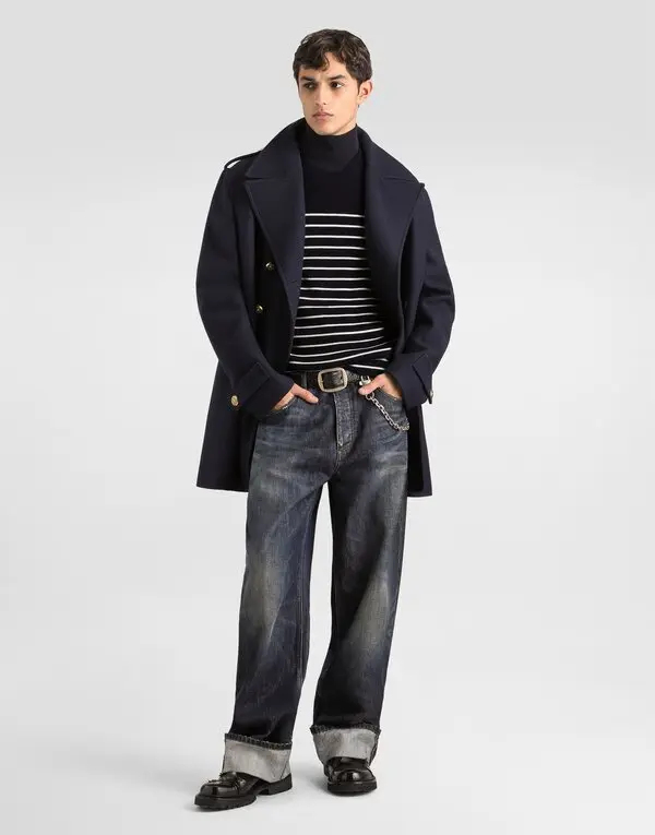 Dolce & Gabbana Virgin Wool Pullover Sweaters And Cardigans White