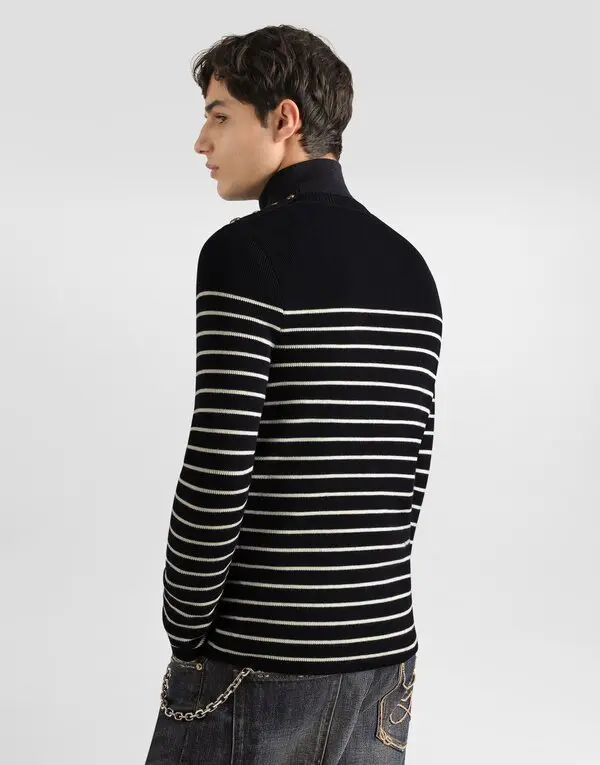 Dolce & Gabbana Virgin Wool Pullover Sweaters And Cardigans White