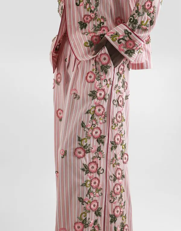 Dolce & Gabbana Vanity Trousers With Embroidery