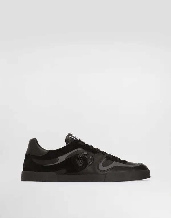 Dolce & Gabbana Hand-painted Calfskin Sneakers - Black