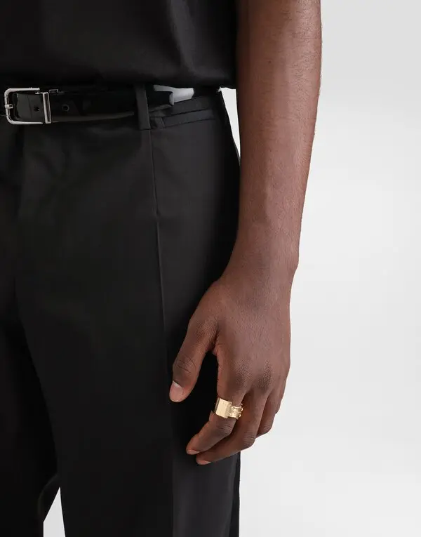 Dolce & Gabbana Ring With Logo Tag Bijoux Metal