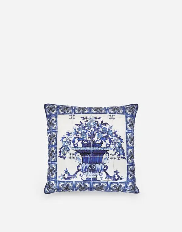 Dolce & Gabbana Silk Twill Cushion Small Small Cushions - Multicolor