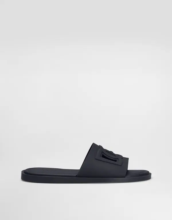 Dolce & Gabbana Rubber Beachwear Sliders Sandals And Slides Rubber