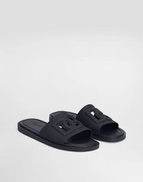 Dolce & Gabbana Rubber Beachwear Sliders Sandals And Slides Rubber