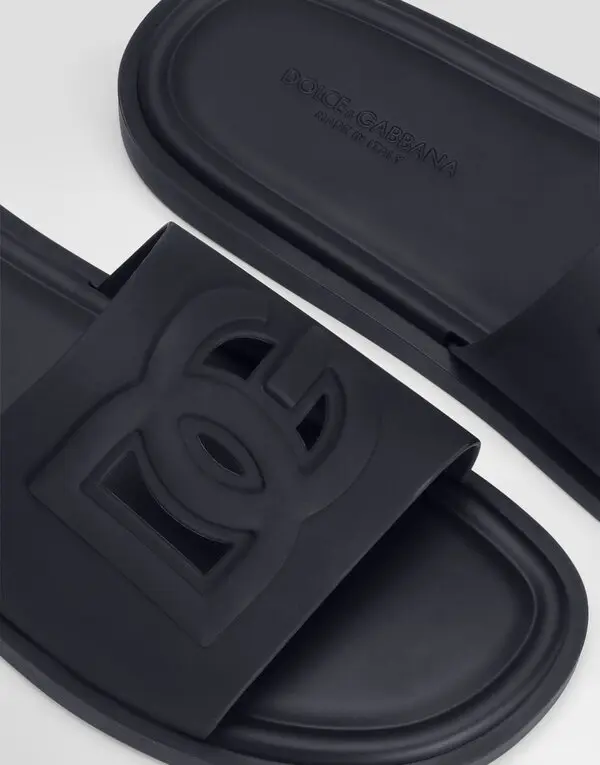 Dolce & Gabbana Rubber Beachwear Sliders Sandals And Slides Rubber