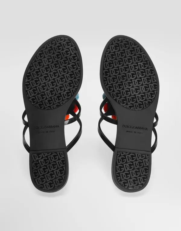 Dolce & Gabbana Beachwear Slides And Mules Multi-colored