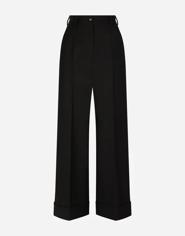 Dolce & Gabbana Twill Culottes Pants And Shorts Wool