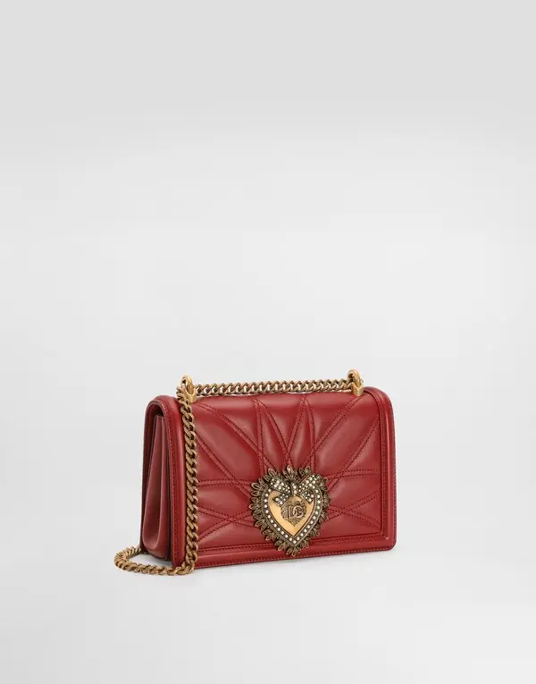 Dolce & Gabbana Medium Devotion Shoulder Bag Shoulder And Crossbody Bags Leather - Red