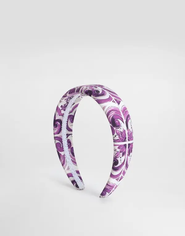 Dolce & Gabbana Majolica-print Headband Accessories