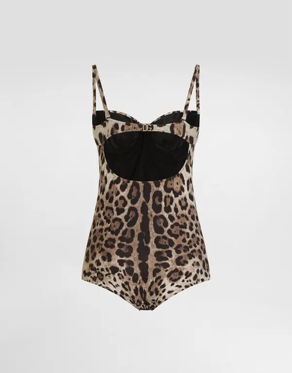Dolce & Gabbana Animal Print One-piece Swimsuit